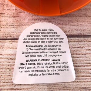 O2COOL | Other | O2cool Orbie Usb Cooling Fan Orange | Poshmark